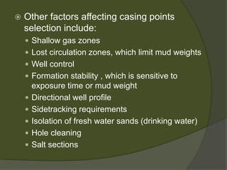 Drilling Engineering - Casing Design | PDF