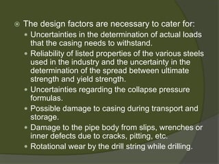Drilling Engineering - Casing Design | PDF