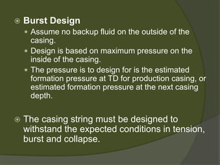 Drilling Engineering - Casing Design | PDF