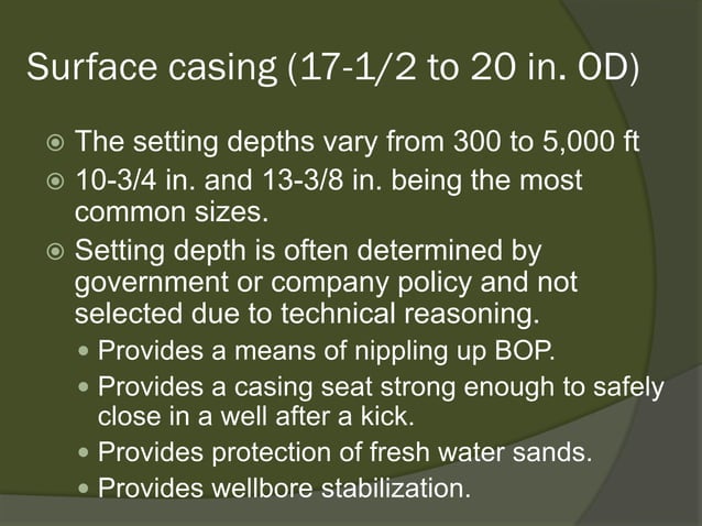 Drilling Engineering - Casing Design | PDF | Scuba Diving | Extreme Sports