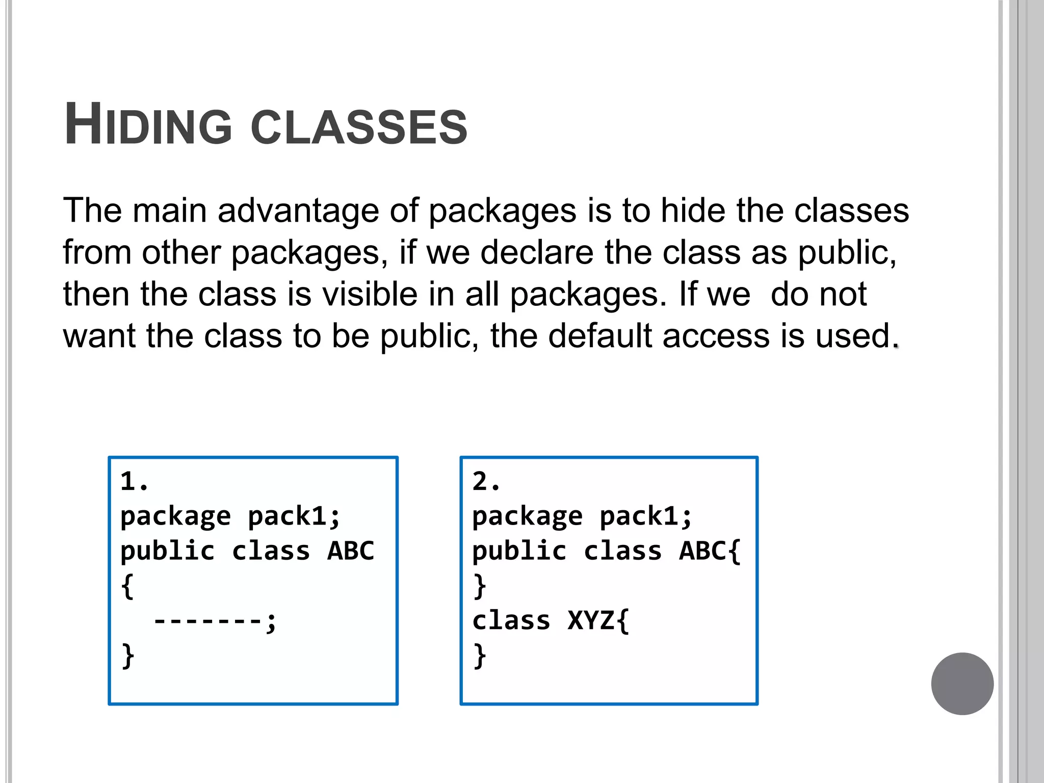 5.interface and packages | PPTX