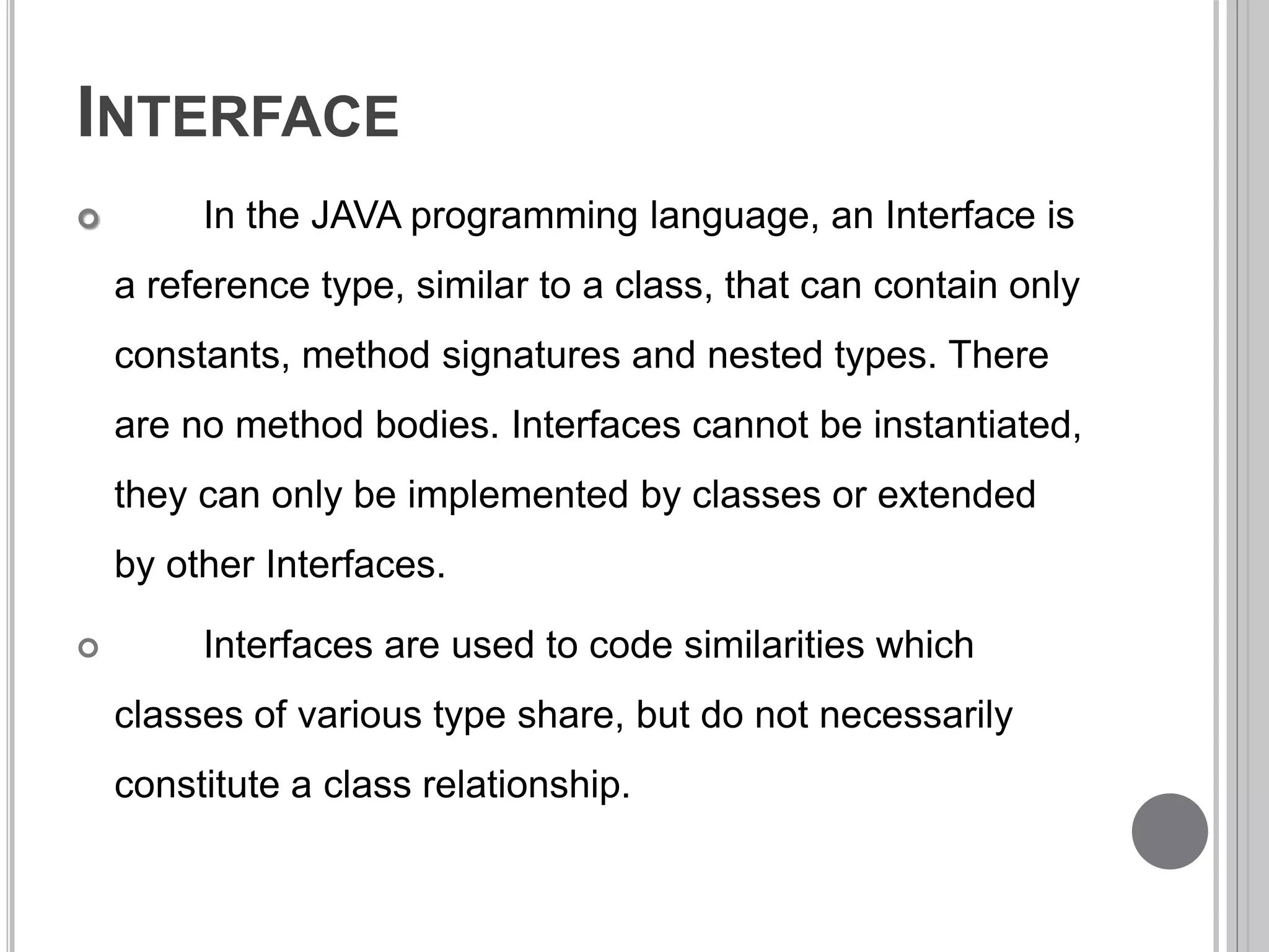 5.interface and packages | PPTX
