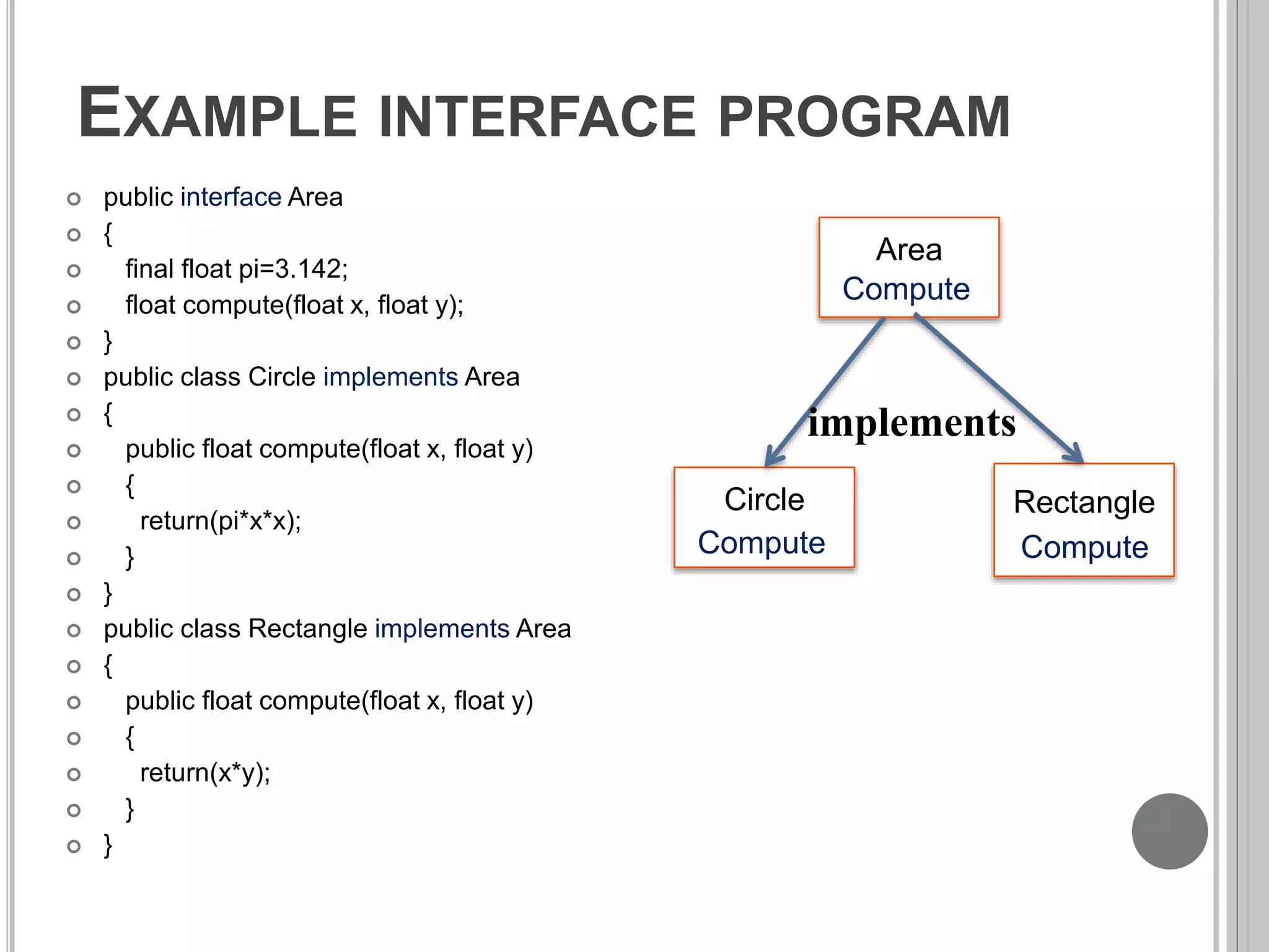 5.interface and packages | PPTX