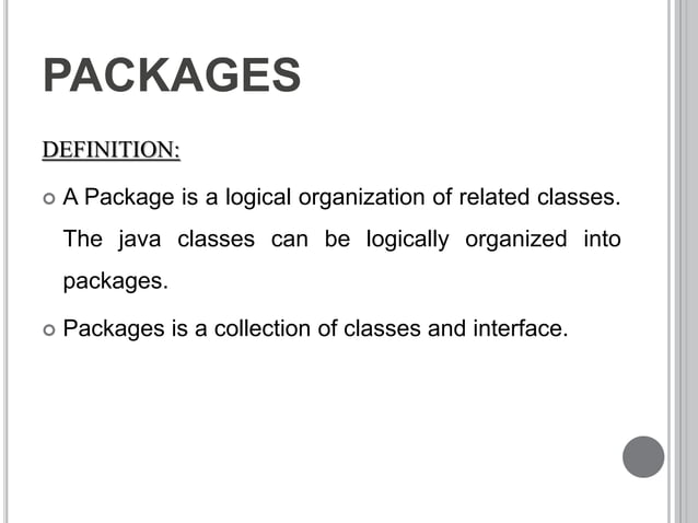 5.interface and packages | PPT