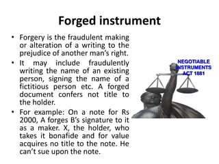 Discharge of negotiable instrument - Legal Environment of Business ...
