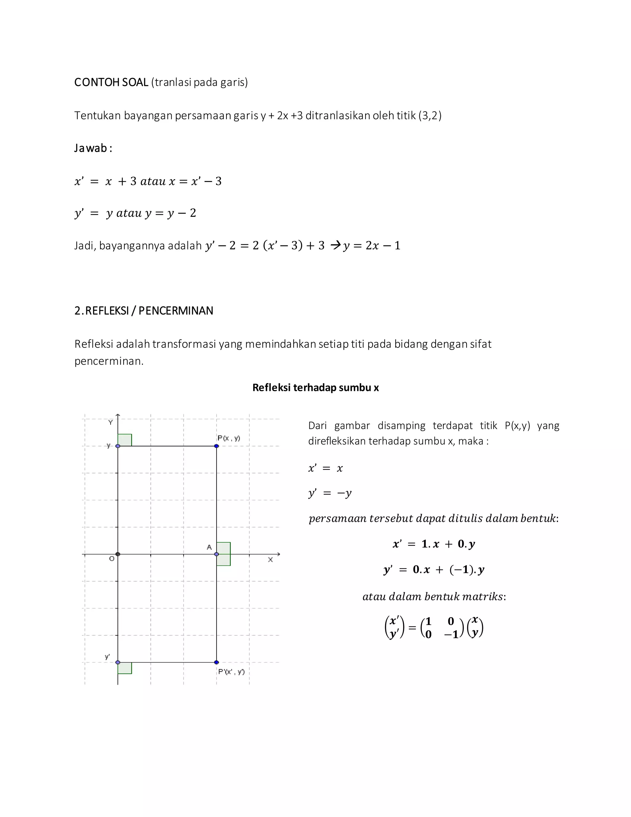 5. transformasi geometri | DOCX