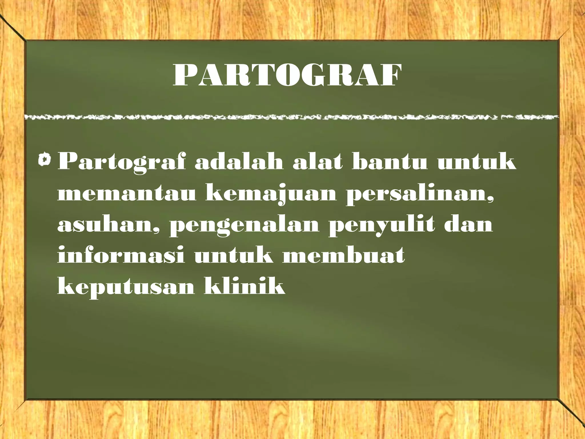 Format partograf | PPT