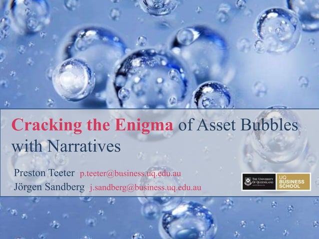 Boom Narrative - Preston Teeter - Cracking the Enigma of Asset Bubbles ...