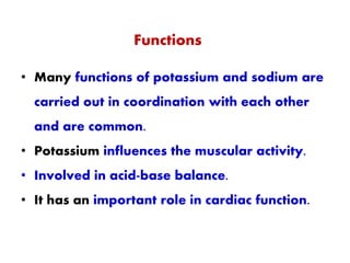 POTASSIUM METABOLISM | PPTX