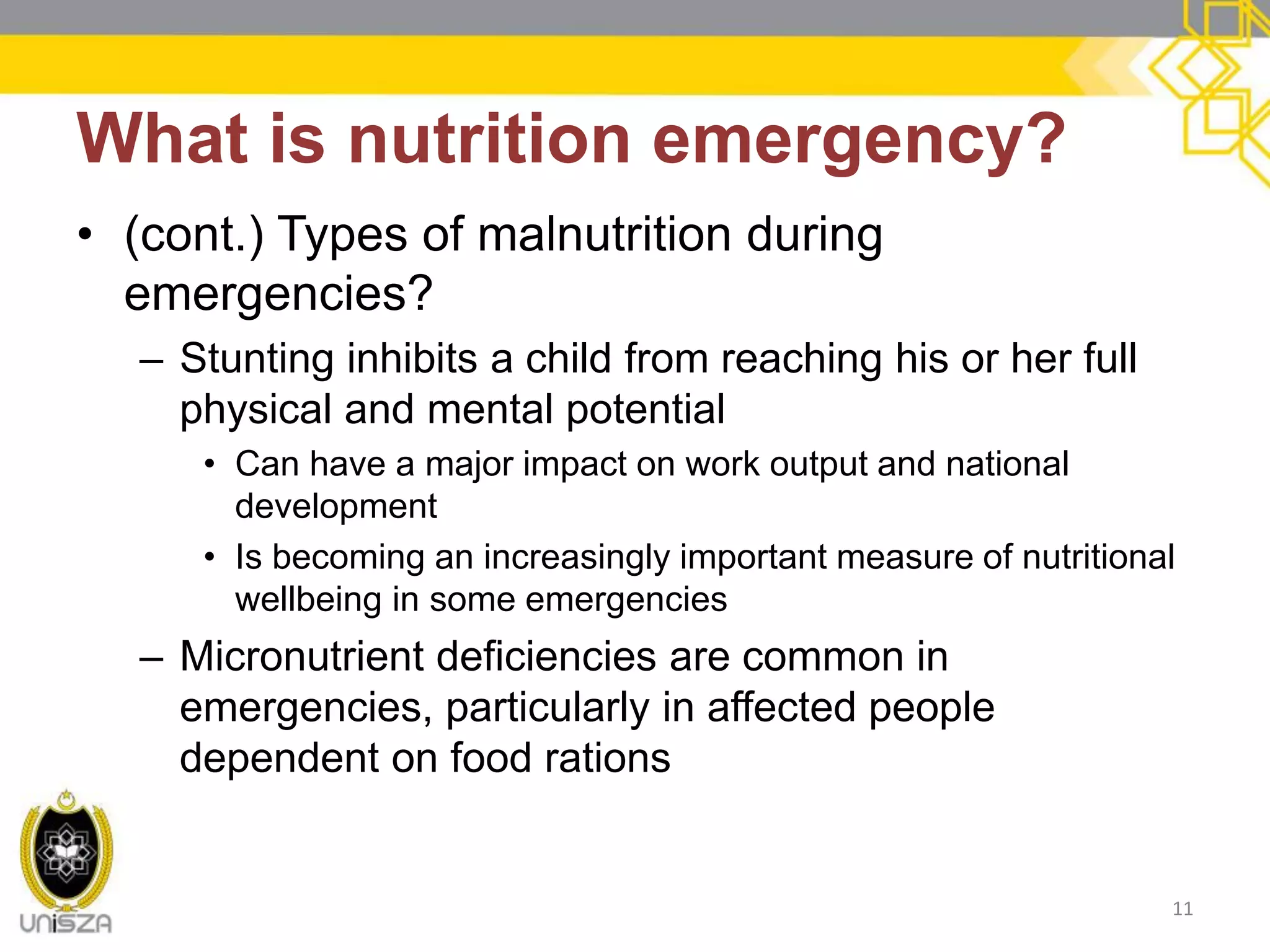 5. Nutrition in emergencies | PDF