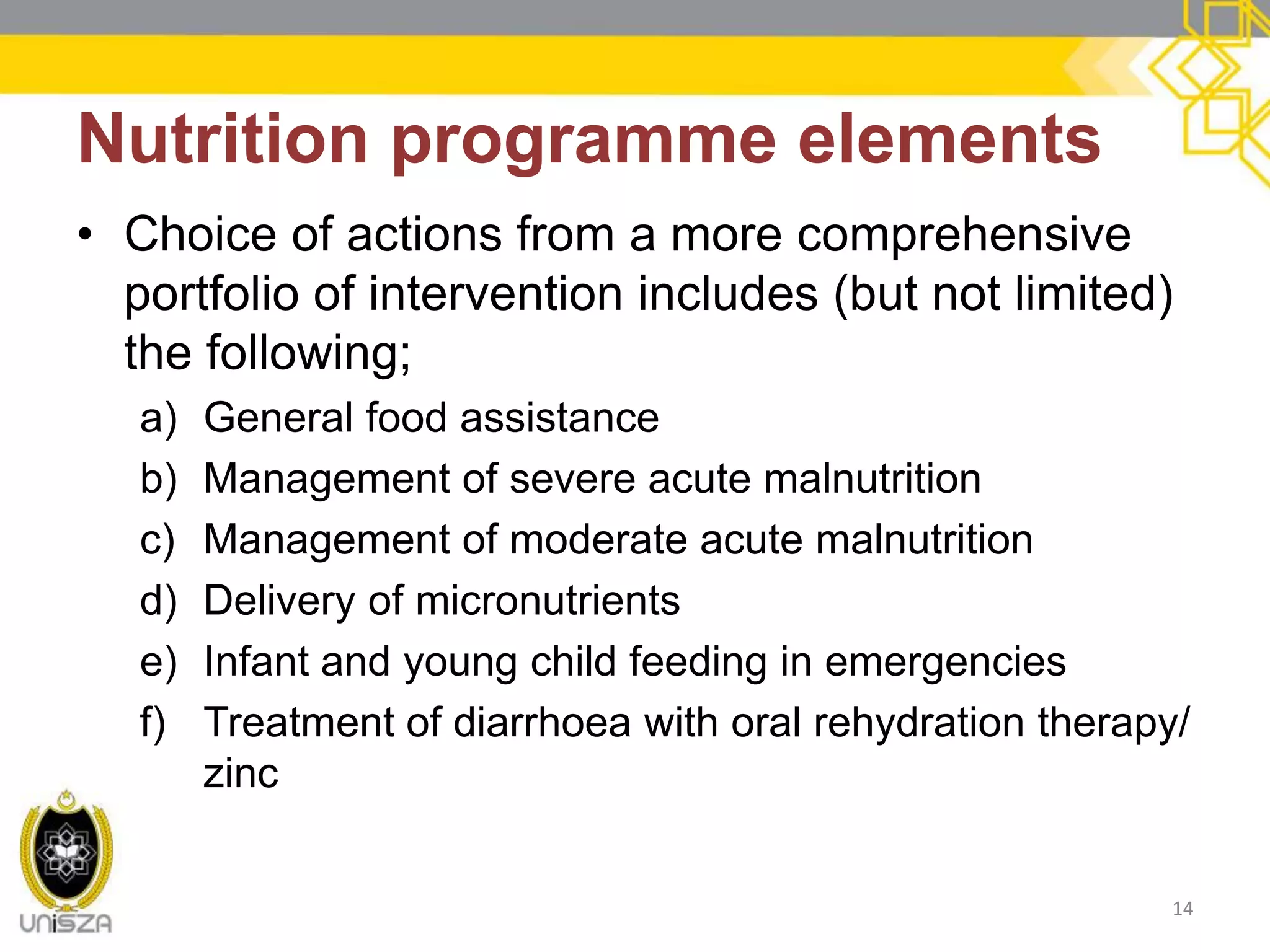 5. Nutrition in emergencies | PDF
