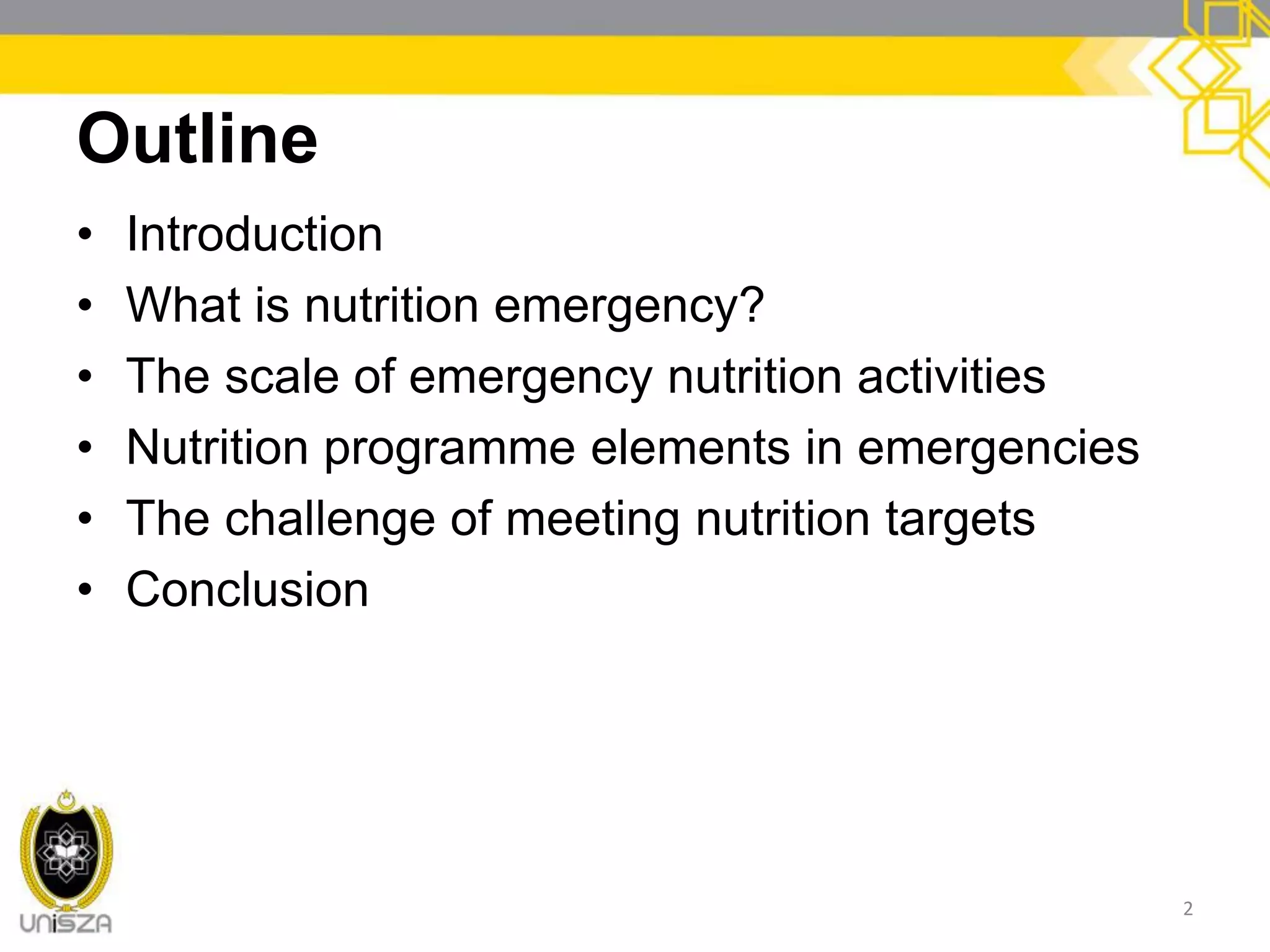 5. Nutrition in emergencies | PDF