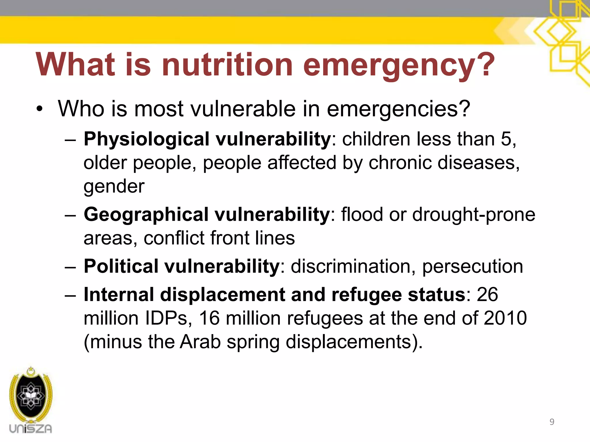 5. Nutrition in emergencies | PDF