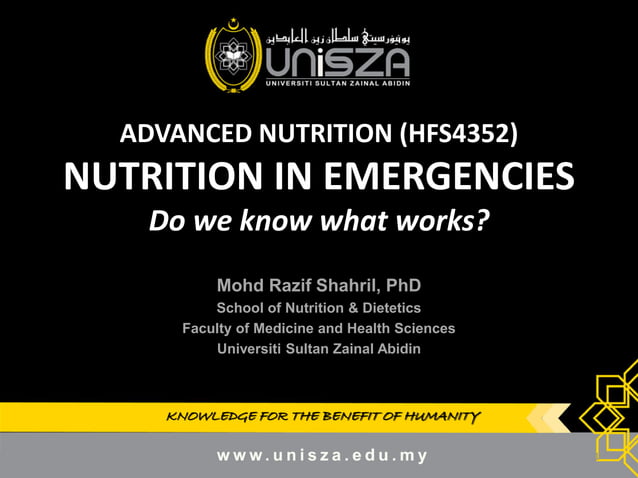 5. Nutrition in emergencies | PDF | Nutrition | Healthy Living