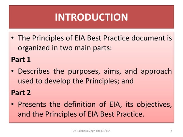 EIA process | PPT