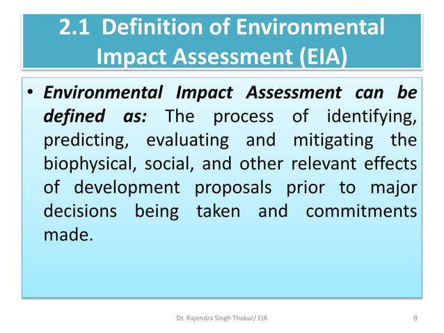 EIA process | PPTX