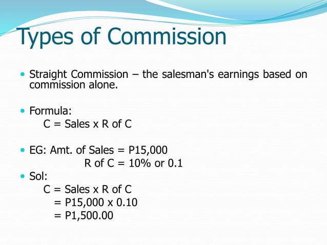 Commission / Gross Proceeds and Net Proceeds | PPTX | Business ...