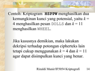 5. algoritma kriptografi klasik (bag 1)xx | PPT