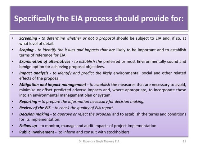 EIA Process