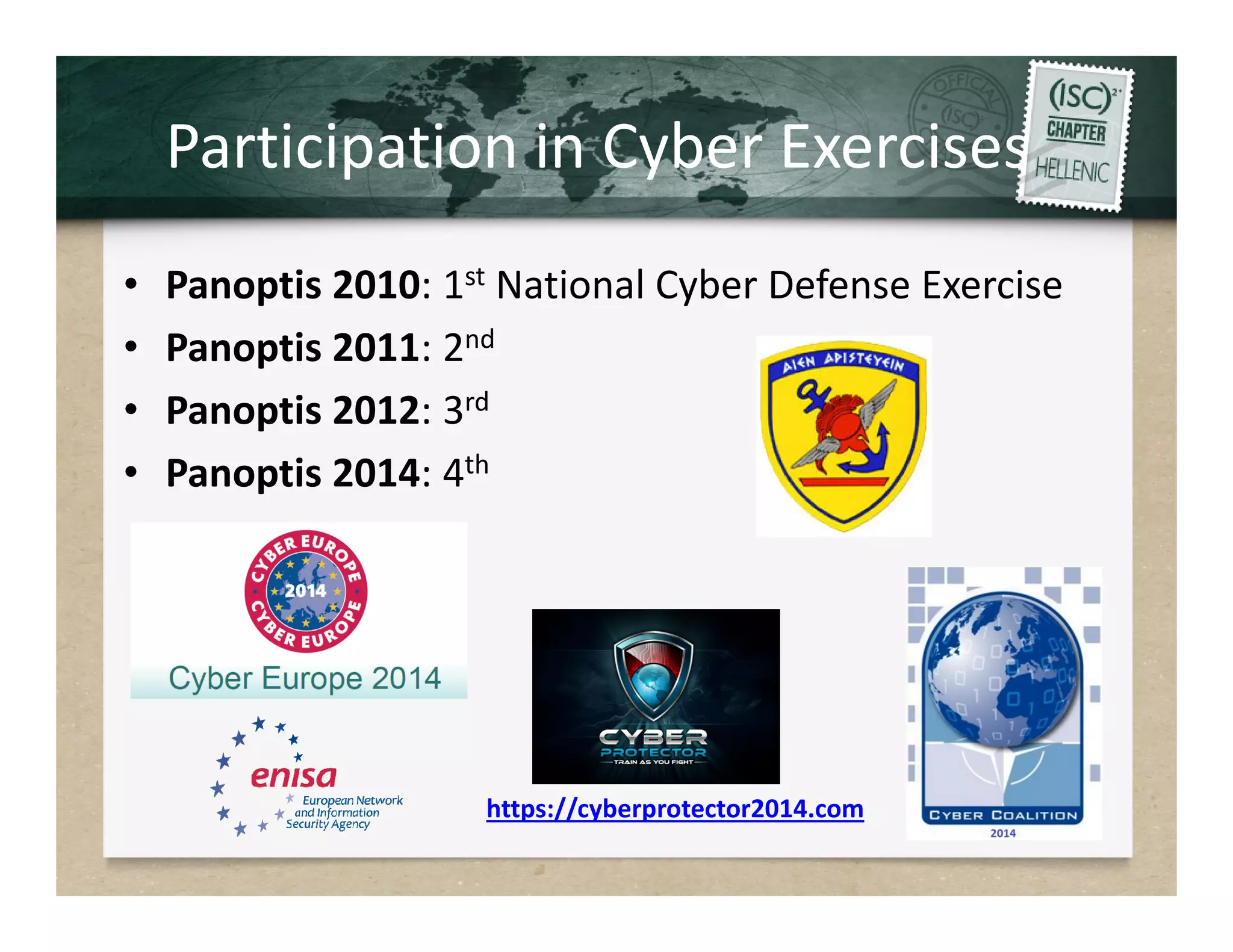 5. Experience from recent national & international cyber exercises | PDF