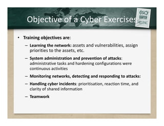 5. Experience from recent national & international cyber exercises | PDF