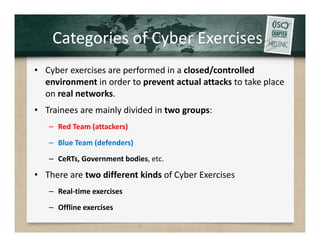 5. Experience from recent national & international cyber exercises | PPT