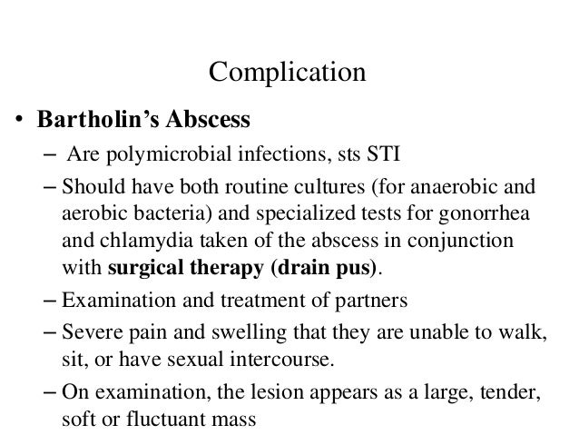 Bartholin Abscess Antibiotic