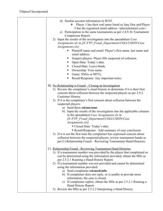 5.15.3.6 collusion tournament cases | DOC | Poker and Professional ...