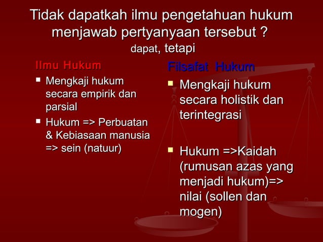 pengertian filsafat hukum | PPT