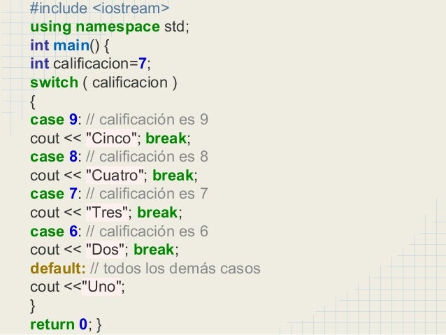 5.instrucciones de control en c++ parte 2
