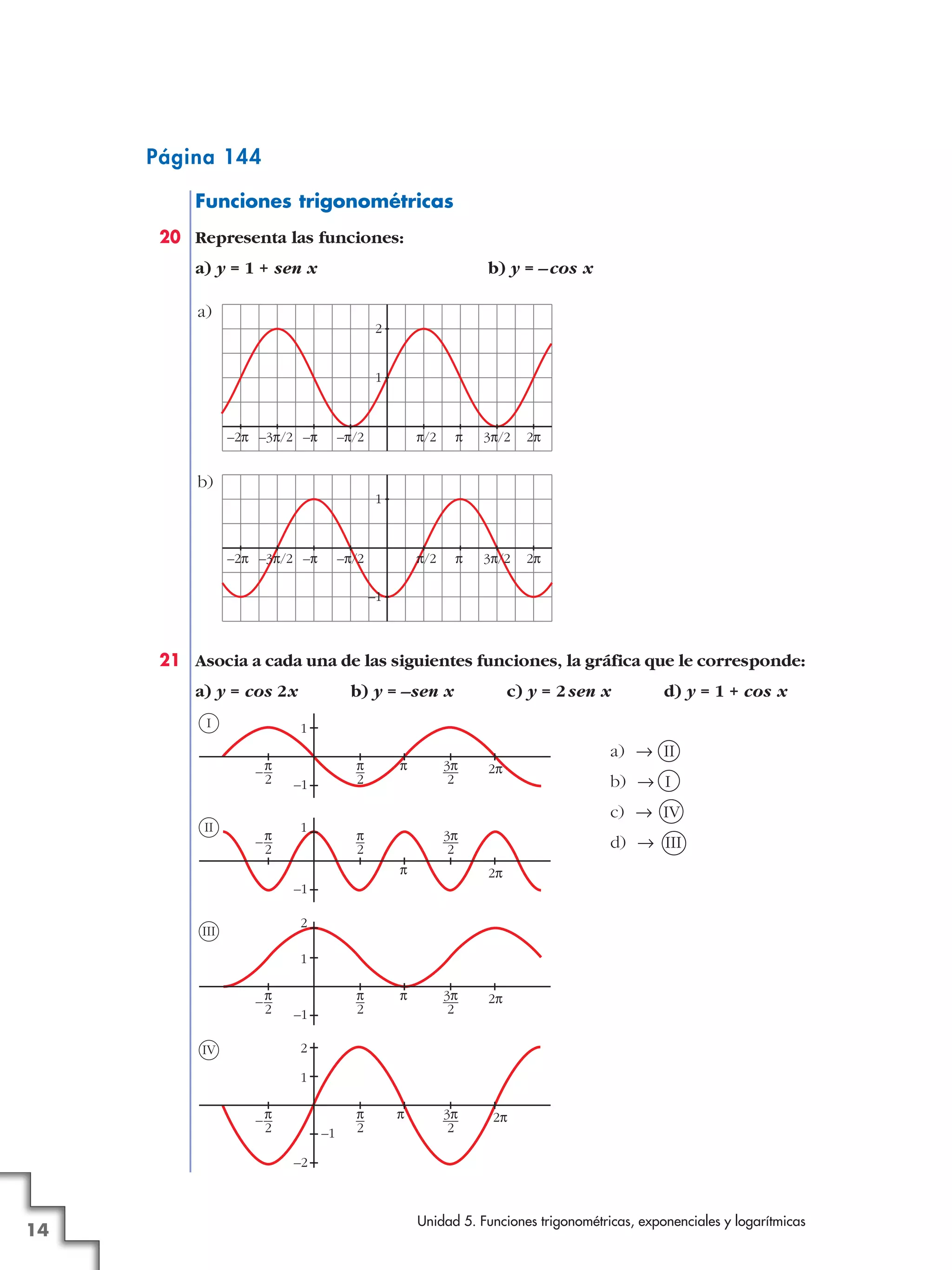 5 Funciones Exponenciales Logaritmicas Y Trigonometricas Pdf