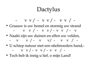 metrum in gedichten | PPT