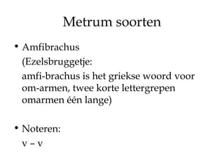 metrum in gedichten | PPT