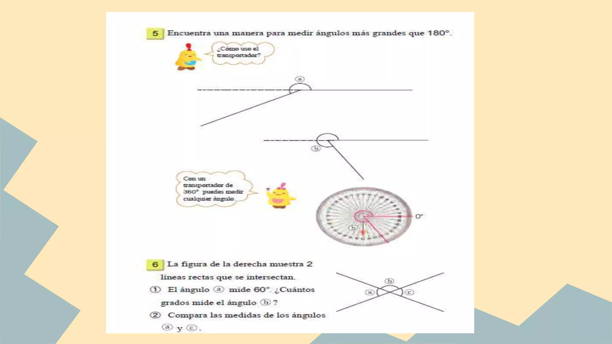 Actividades de ángulos | PPTX