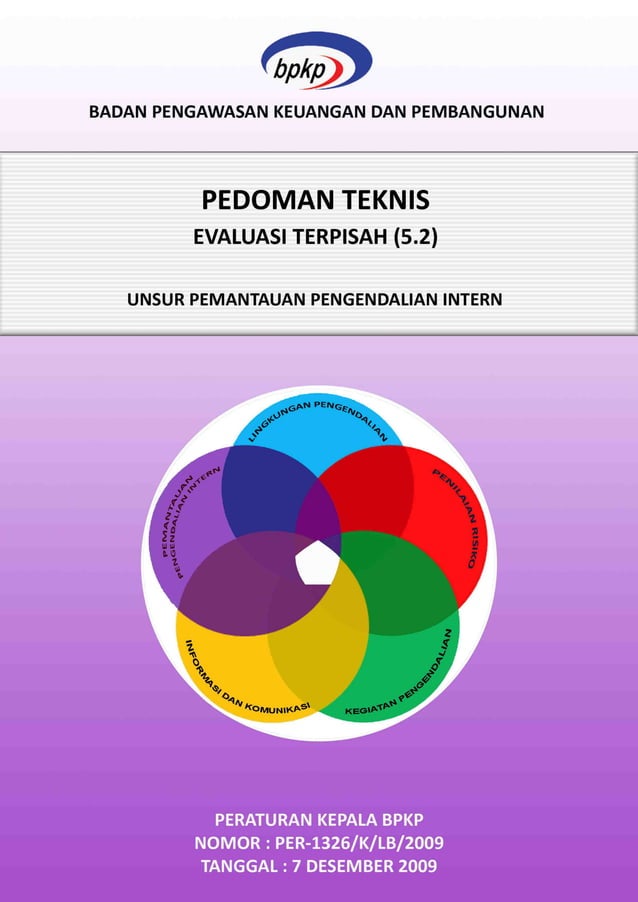 5.2 Pedoman Teknis SPIP Evaluasi Terpisah | PDF