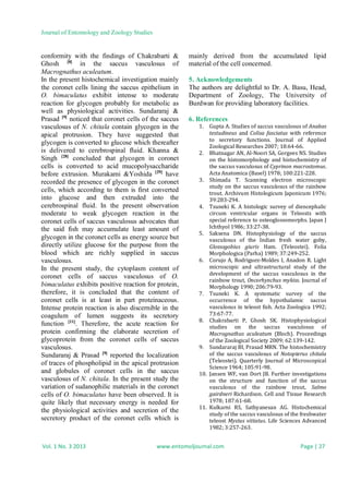 Histophysiology and Histochemical Analysis of the Saccus Vasculosus of ...