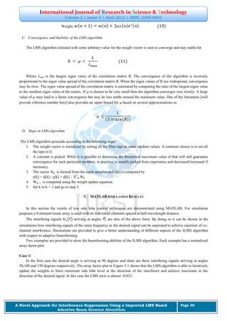 A Novel Approach for Interference Suppression Using a Improved LMS ...