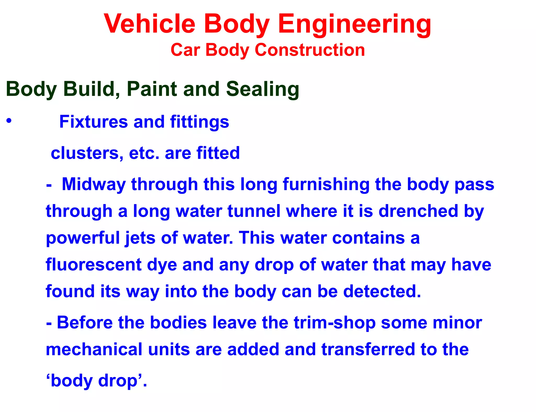 Vehicle Body Engineering Car Body Construction | PPT
