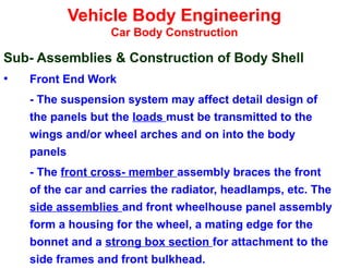 Vehicle Body Engineering Car Body Construction | PPT