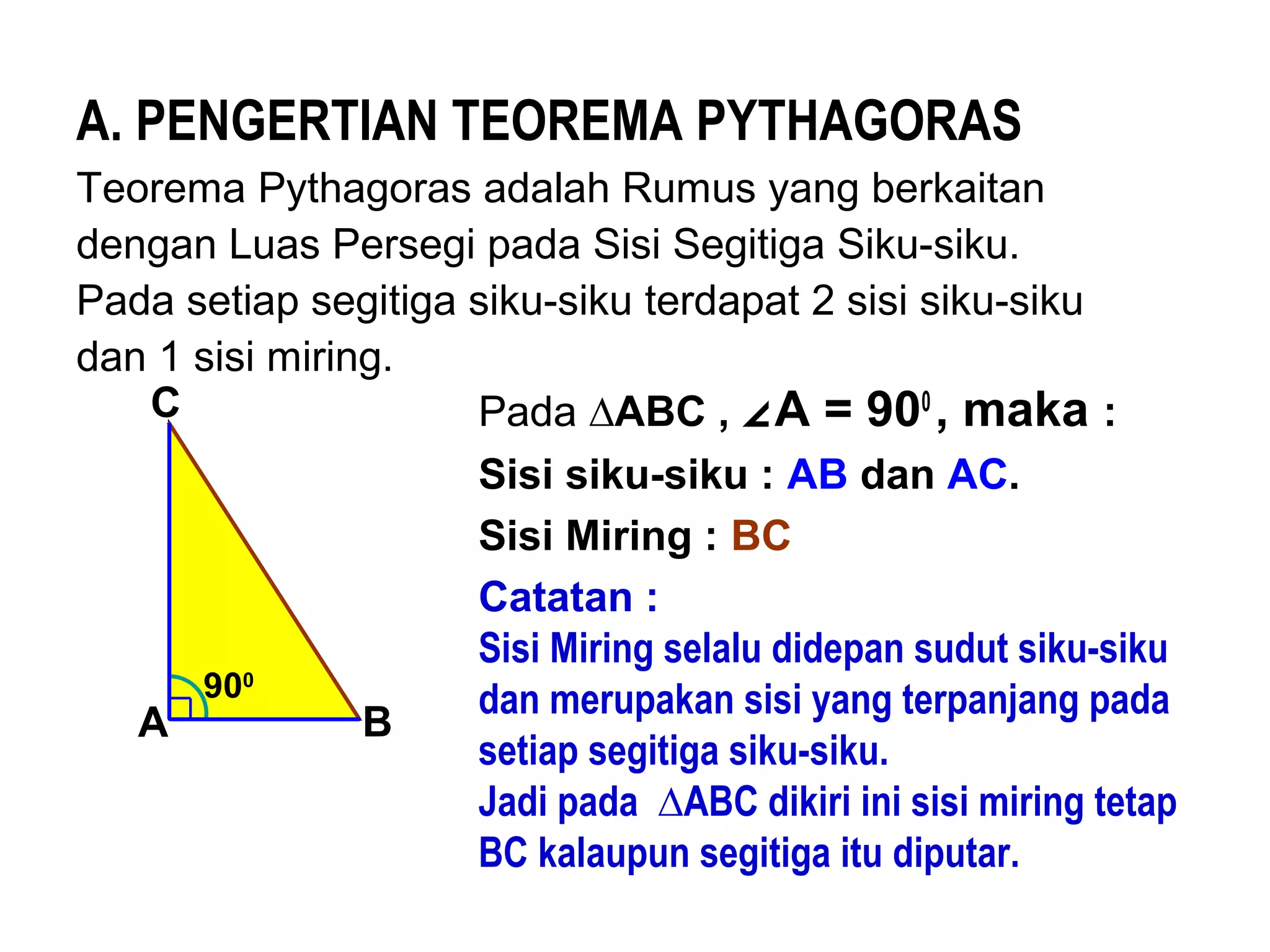 TEOREMA PYTAGHORAS | PPT