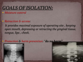 Isolation Of Dental Operating Field | PPTX