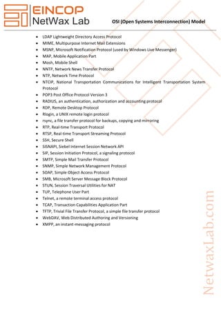 OSI (open systems interconnection) Model | PDF | Computer Networking | Computing