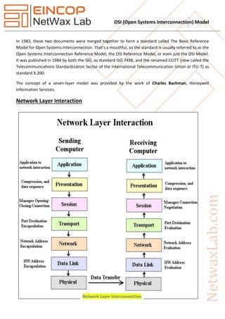 OSI (open systems interconnection) Model | PDF | Computer Networking | Computing