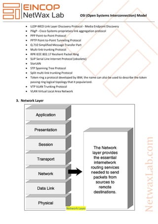 OSI (open systems interconnection) Model | PDF
