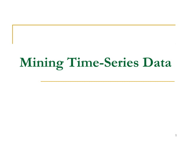 5.2 mining time series data | PPT