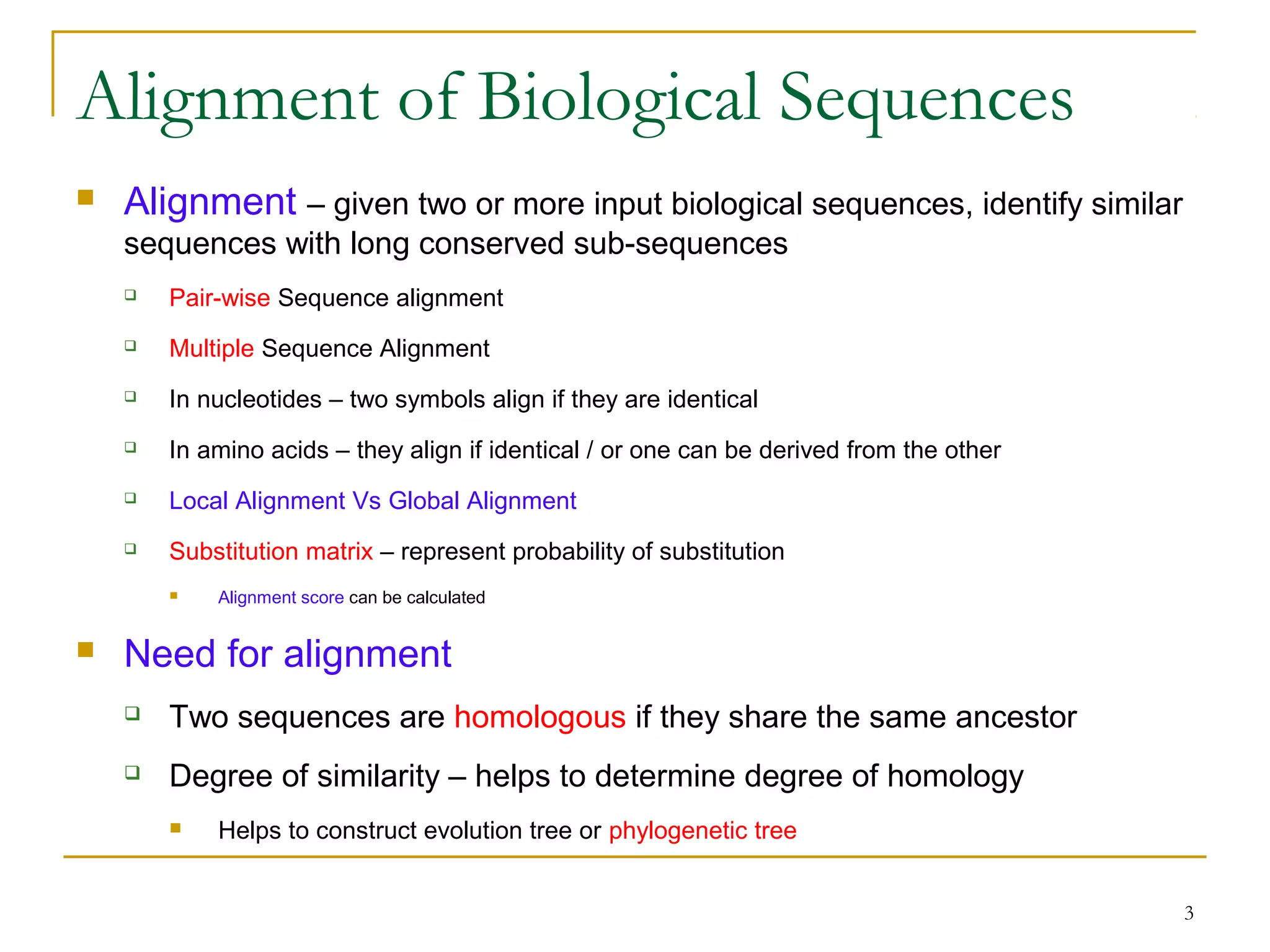 54 Mining Sequence Patterns In Biological Data Ppt