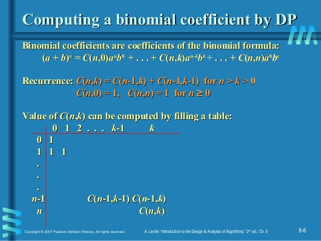 5.3 dynamic programming