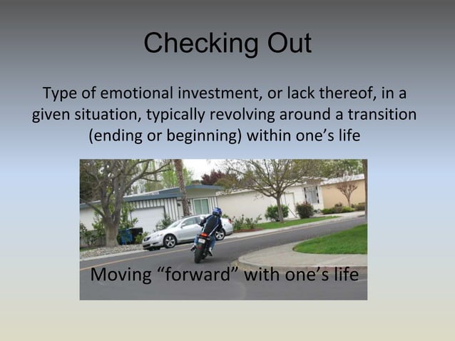 Checking Out: Moving Forward During Times of Transition - Aaron ...