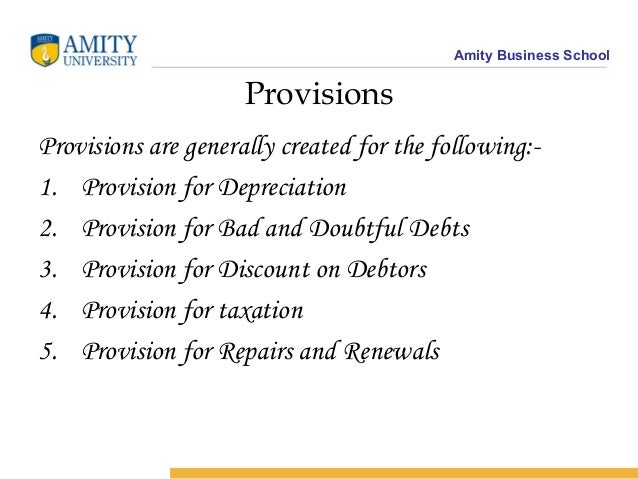 5. accounting for management lecture 14 provisions & reserves