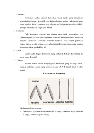 Genetika dan Reproduksi Sel | DOCX